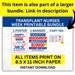 Transplant Nurses Week Printable Banner, Transplant Nurses Week Sign ...