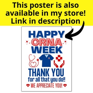 CRNA Week Printable Gift Tags, Certified Registered Nurse Anesthetists ...