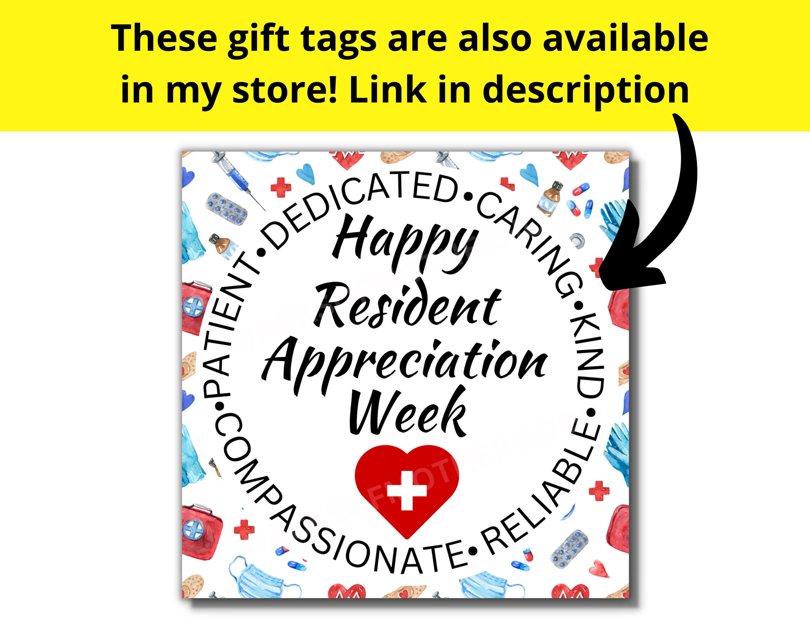 Resident Week Printable Poster, Happy Resident Week Sign, Medical ...