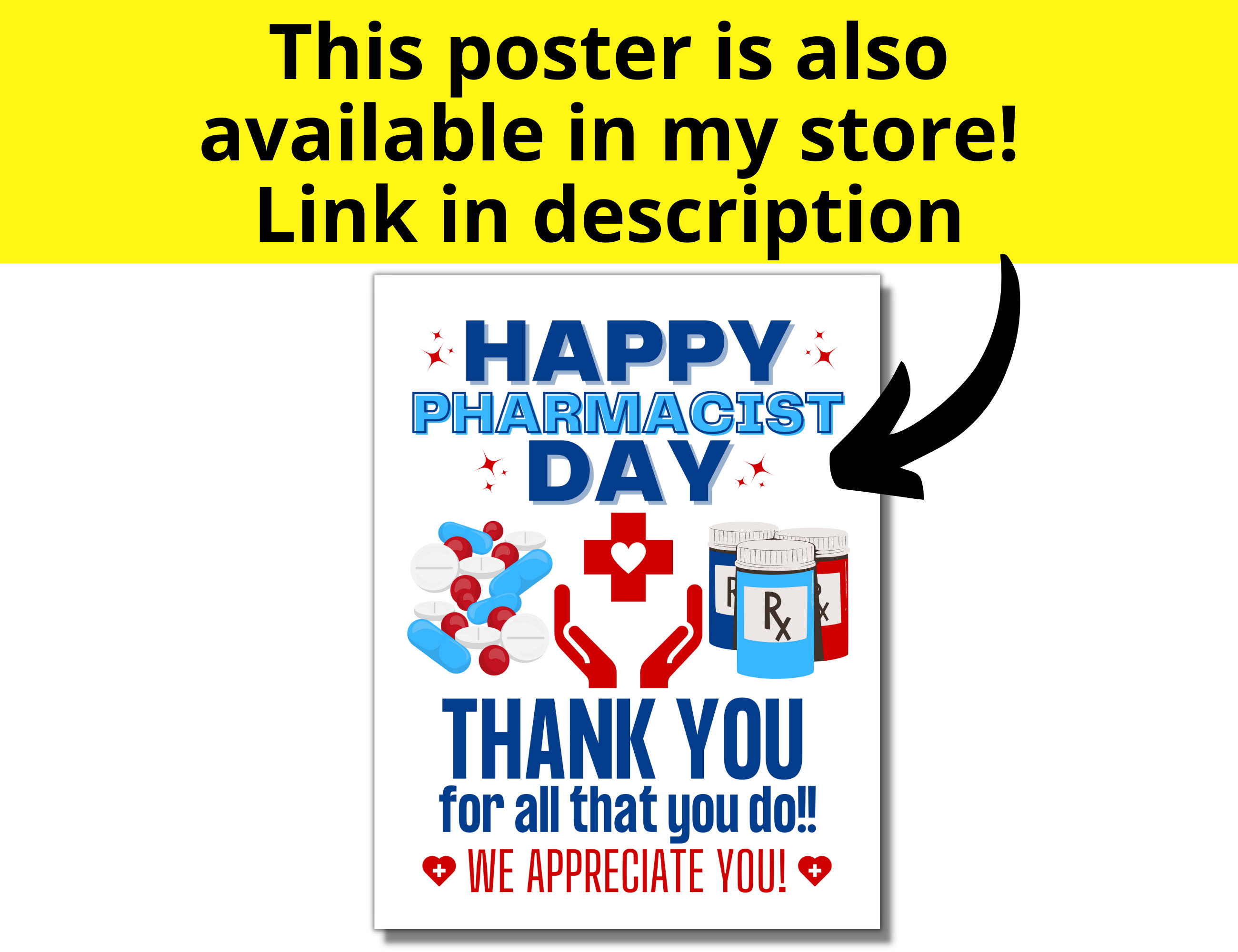 Pharmacist Day Printable Banner, Happy Pharmacist Day Sign, Pharmacist ...