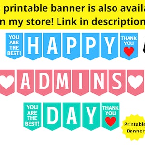 Administrative Professionals Printable Gift Tag, Administrative ...