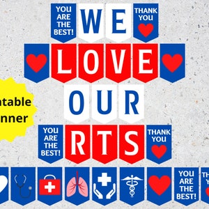 Respiratory Care Week Printable Banner We Love Our - Etsy