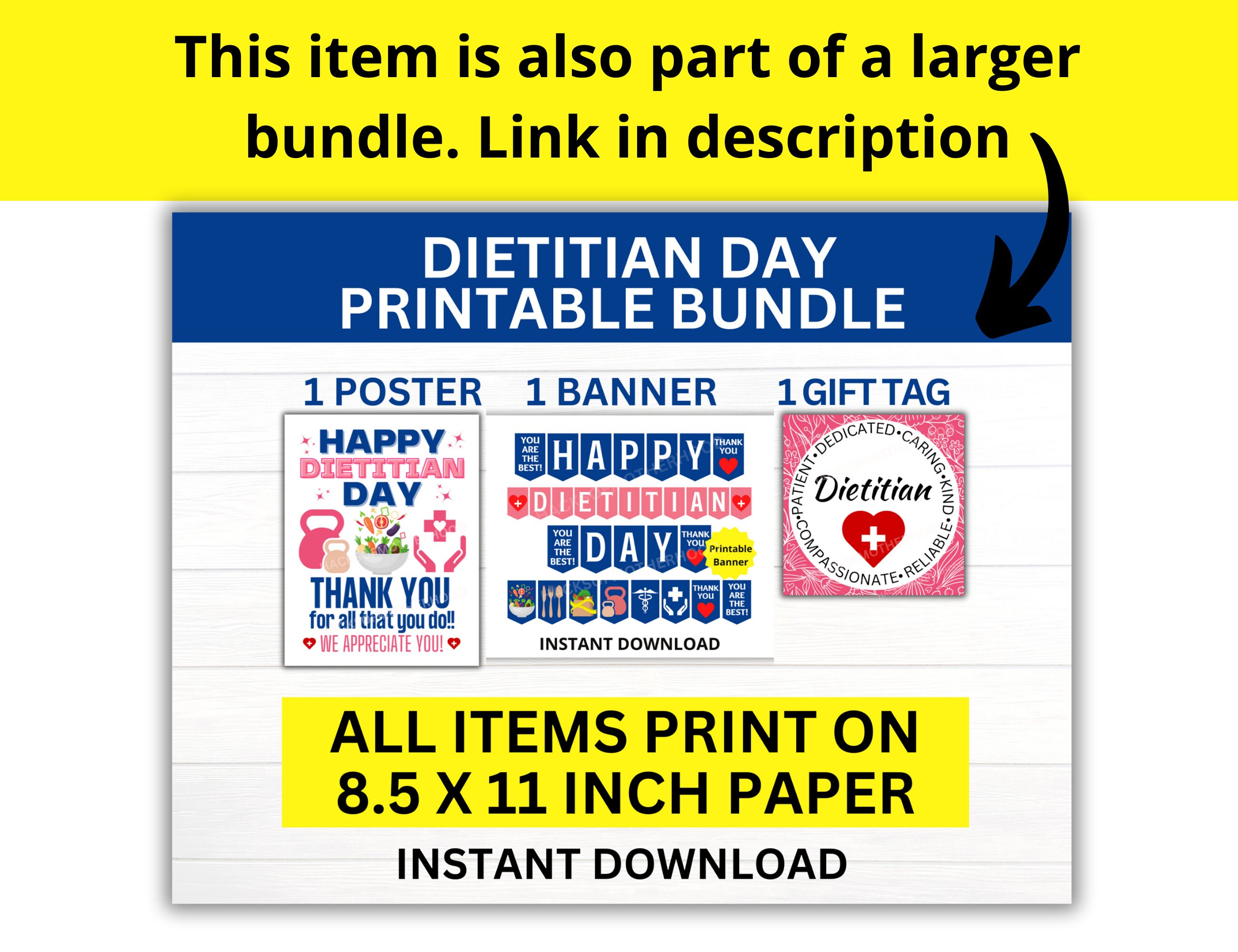 Dietitian Day Printable Poster, Happy Dietitian Day Sign, Registered ...