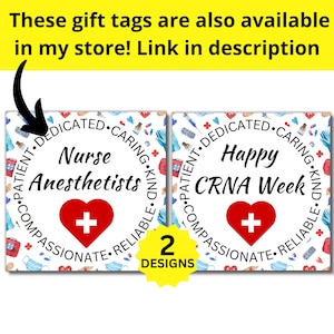 CRNA Week Printable Banner, We Love Our CRNAS Sign, Certified ...