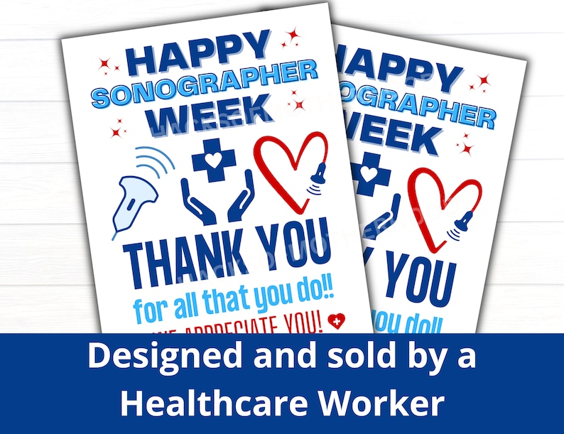 Sonographer Week Printable Banner, Ultrasound Tech, Sonography ...