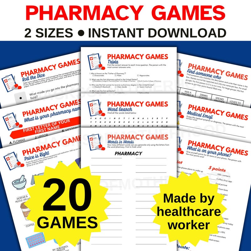 Christmas Pharmacy Game - Etsy