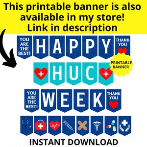 Health Unit Coordinator Week Printable Gift Tag, HUC Gift, Health Unit ...