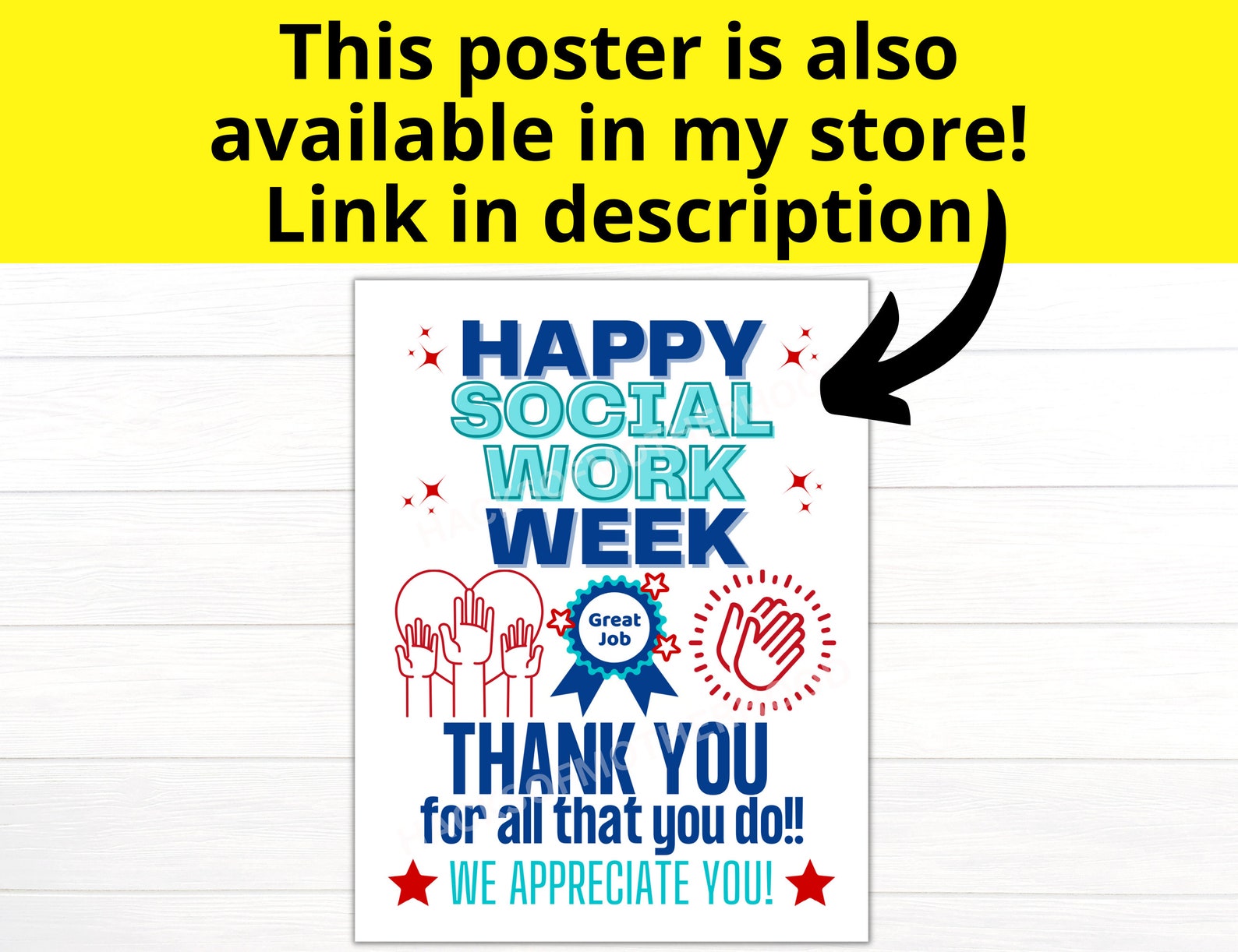 Social Work Week Printable Banner, Happy Social Work Week Sign, Social ...