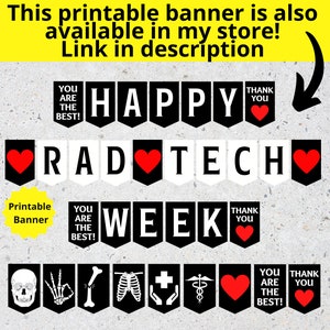 Rad Tech Week Printable Bundle, Radiologic Tech Week, Rad Tech ...