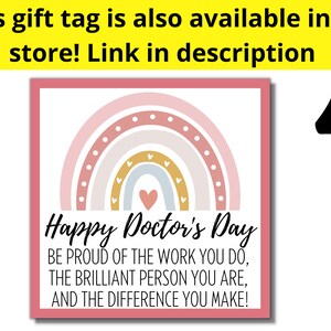 Doctors Day Printable Gift Tags, Happy Doctors Day Gift, Doctor ...