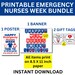 Emergency Nurses Week Printable Bundle, ER Nurse Week Bundle, Emergency ...