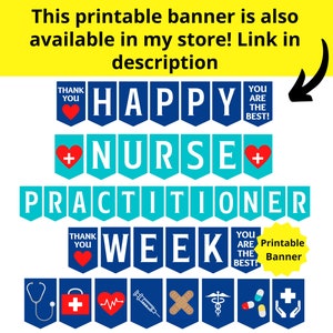 Nurse Practitioner Week Printable Poster, Happy NP Week Sign, Nurse Practitioner Appreciation ...