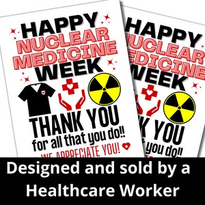 Nuclear Medicine Week Printable Poster, Happy Nuclear Medicine Week ...