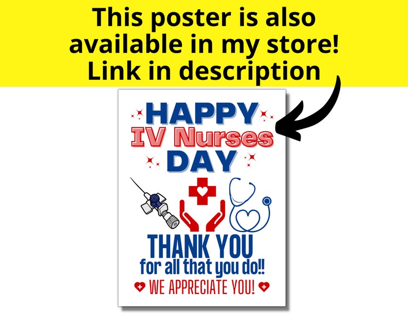 IV Nurses Day Printable Bundle, Infusion Nurse Appreciation Day Sign ...