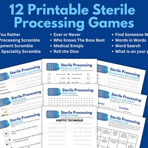 Sterile Processing Game Bundle, SPD Week, Central Service Week, Sterile ...