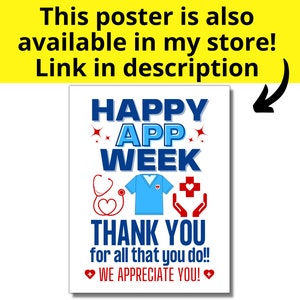 Advanced Practice Provider Week Printable Banner, Happy APP Week Banner, Advanced Practice ...