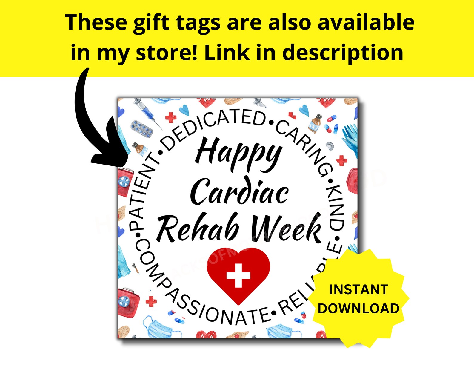 Cardiac Rehab Week Printable Bundle, Happy Cardiac Rehab Week Sign ...