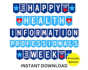 Health Information Professionals Week Printable Banner, Health ...