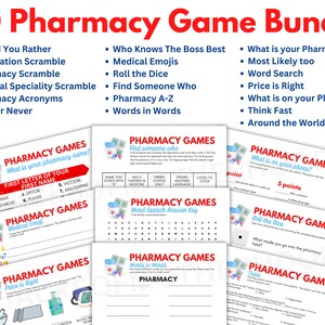 Pharmacy Week Printable Bundle, Pharmacy Week Gift, Pharmacist ...