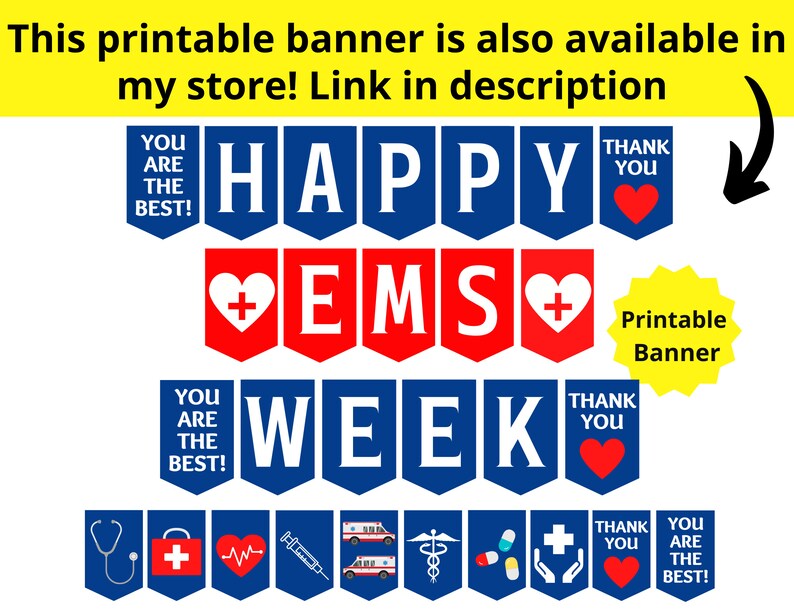 EMS Week Printable Bundle, Emergency Medical Services Week, EMS Week ...