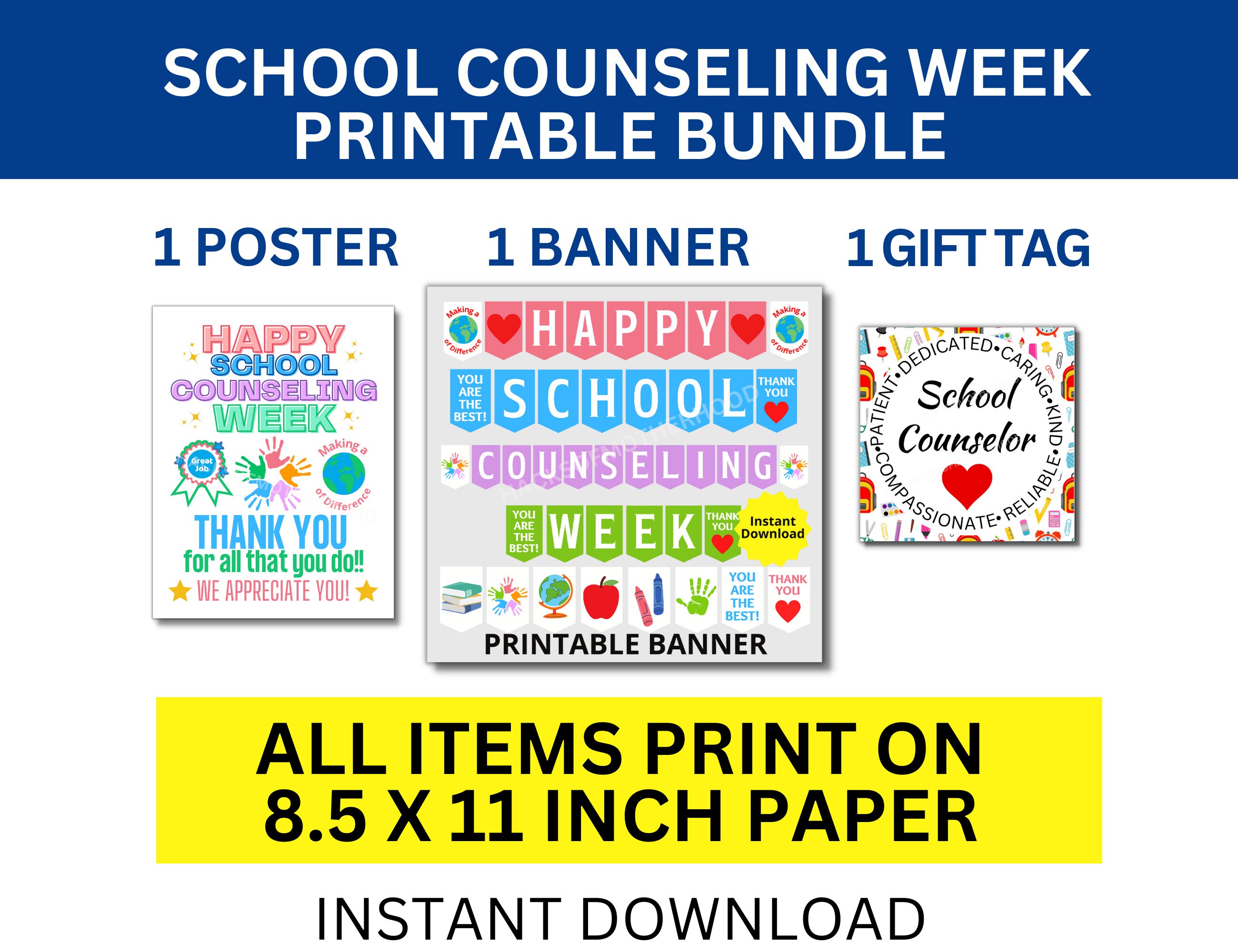 Banner School Counselor Printable School Counselor Bulletin Board