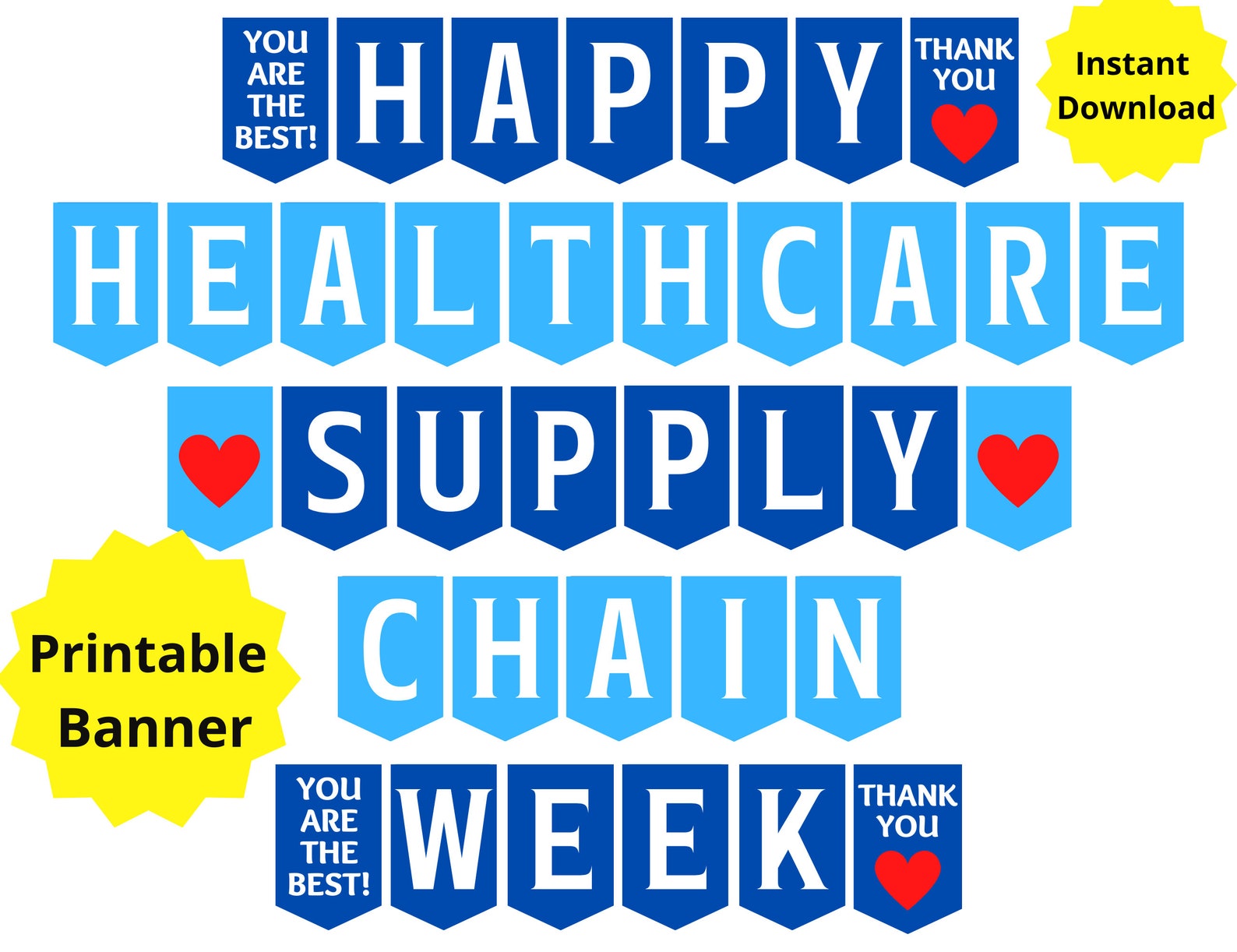 Healthcare Supply Chain Week Printable Banner Happy Supply - Etsy