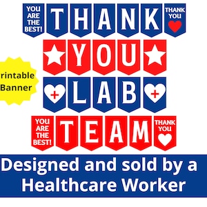 Happy Lab Week Printable Banner, Medical Laboratory Professionals Week ...