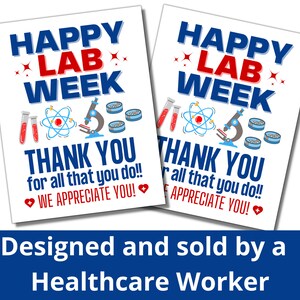 Lab Week Printable Bundle, Medical Laboratory Professionals Week Bundle ...