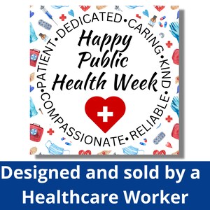 Public Health Week Printable Gift Tags, Public Health Nurse, Public ...
