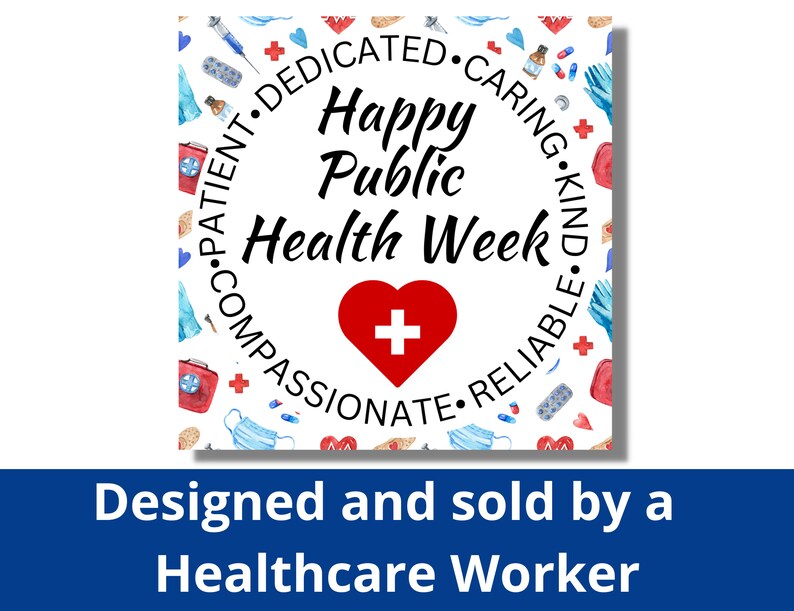 Public Health Week Printable Gift Tags Public Health Nurse - Etsy