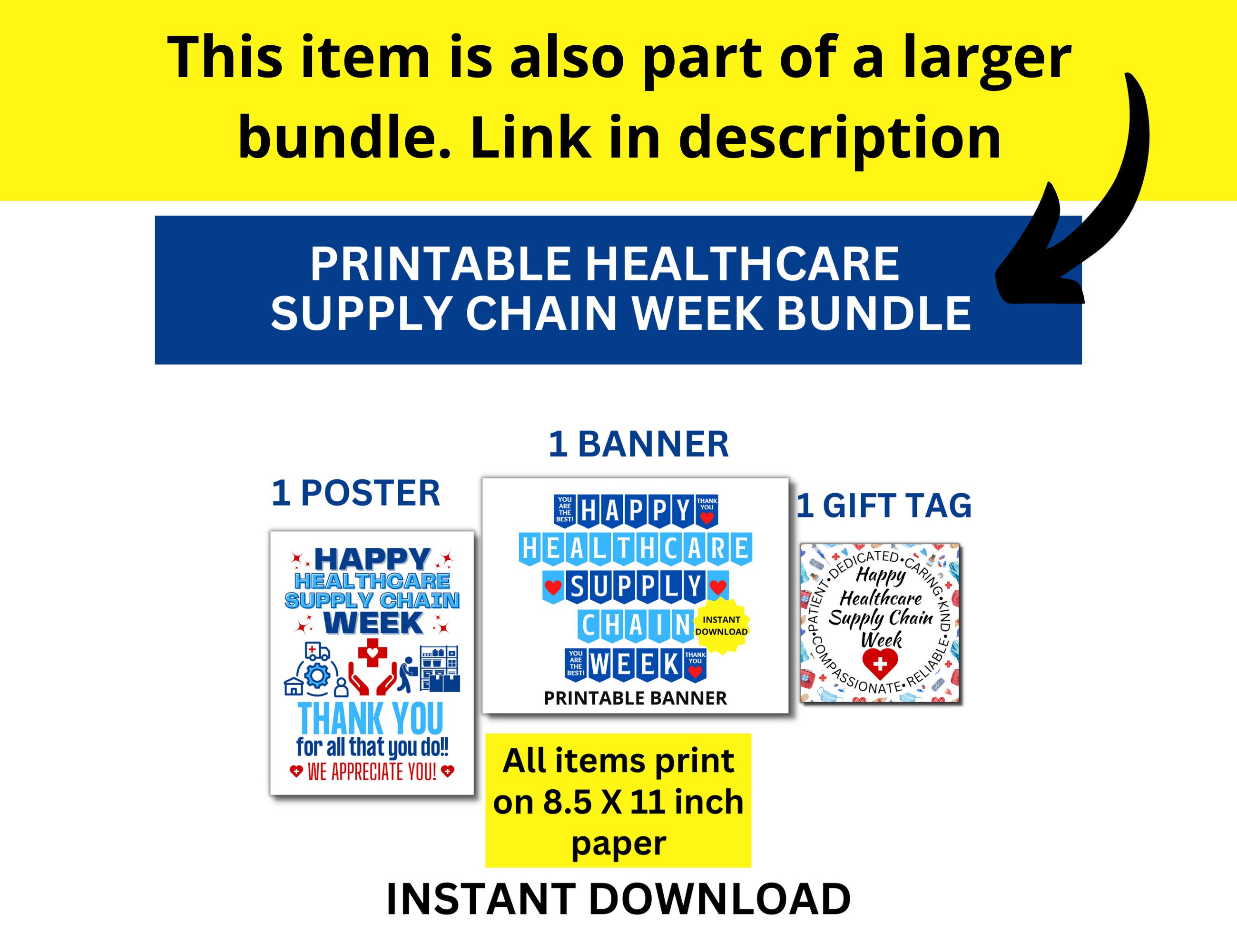 Healthcare Supply Chain Week Printable Poster, Happy Supply Chain Week ...