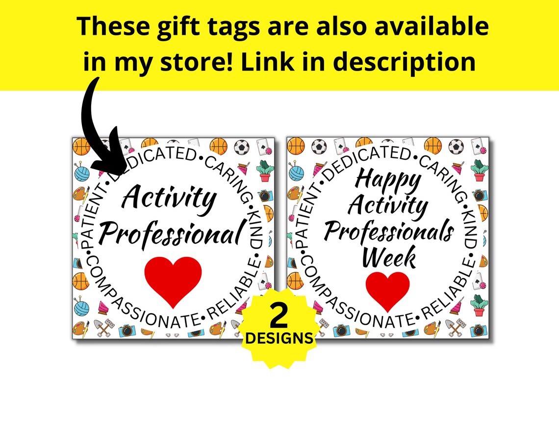 Activity Professionals Week Printable Poster, Activity Professionals ...