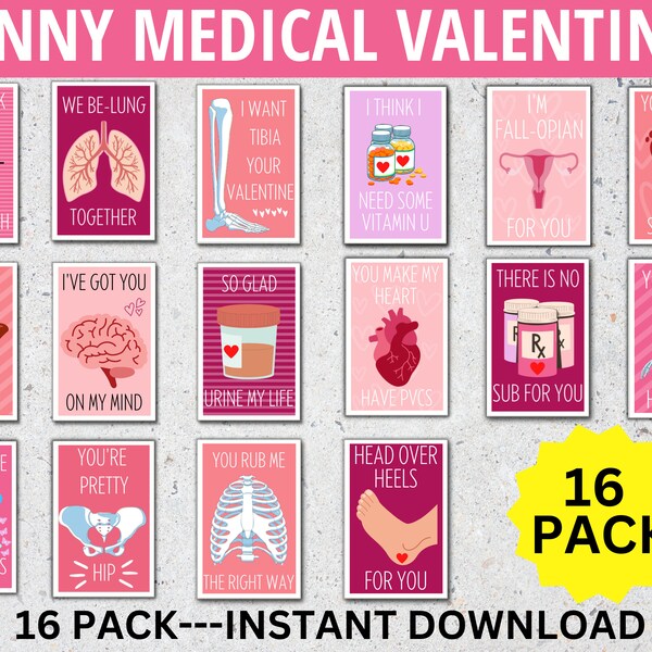 Medical Valentines - Etsy