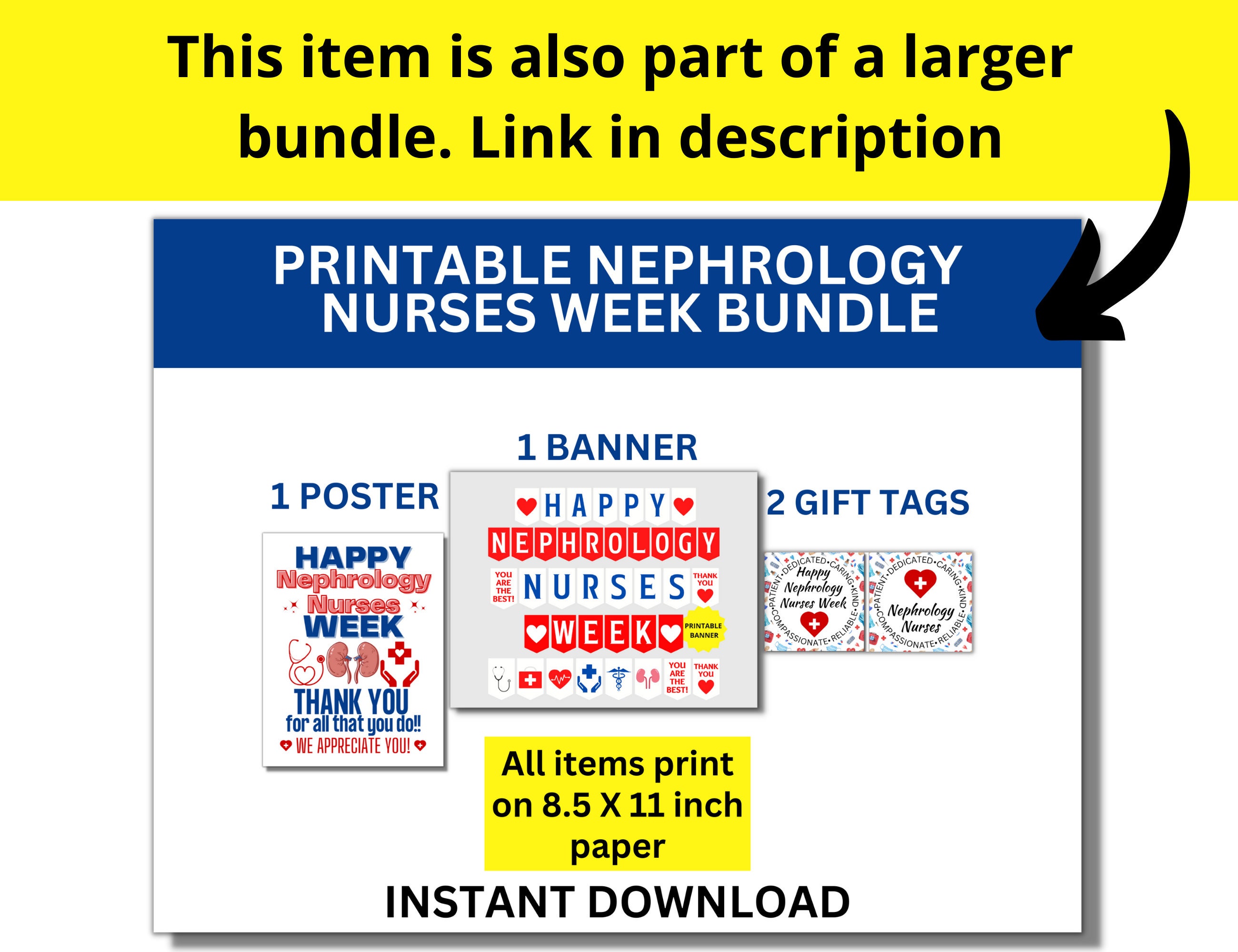 Nephrology Nurses Week Printable Poster, Nephrology Nurses Week Sign ...