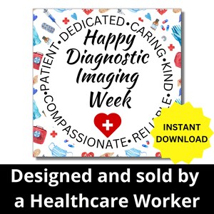 Diagnostic Imaging Week Printable Gift Tags, Diagnostic Imaging Week, Radiology Appreciation ...