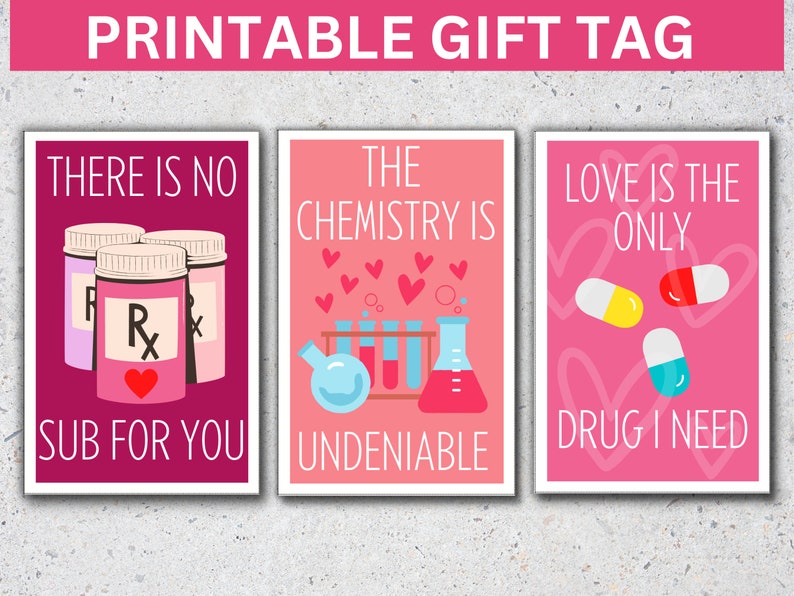 Funny Pharmacy Valentine's Day Cards 8 Pack Pharmacy Pun - Etsy