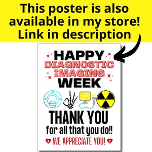 Diagnostic Imaging Week Printable Sign, Diagnostic Imaging Week Banner ...