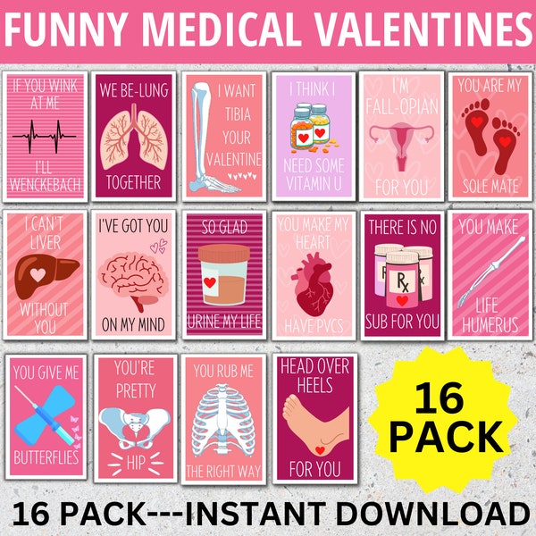 Medical Valentines - Etsy