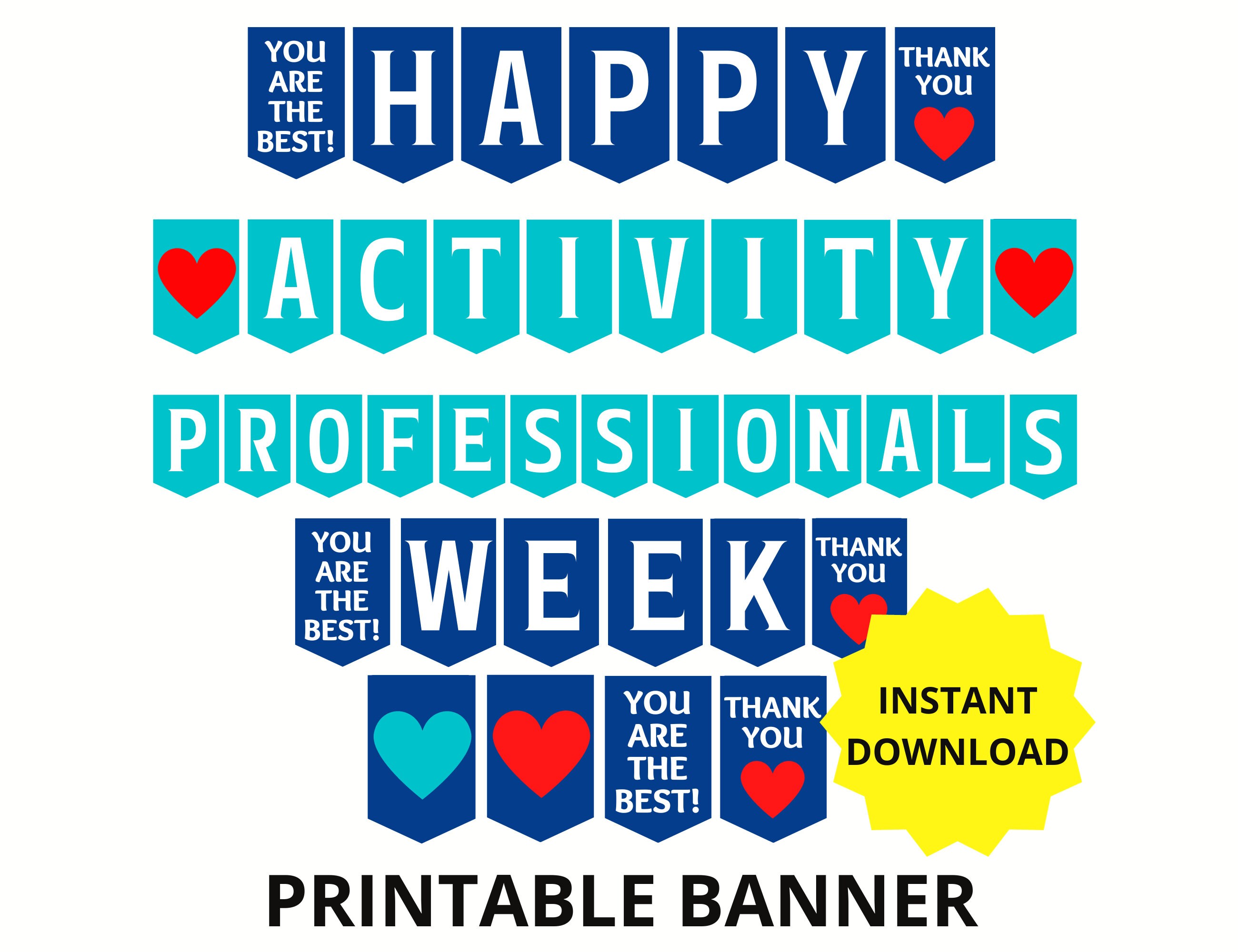 Activities Professionals Week Graphics 10 Weeks Activity Timeline