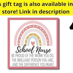 School Nurses Printable Banner, Thank You School Nurse, School Nurse ...