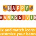 Thanksgiving Printable Banner, Happy Thanksgiving Printable Sign ...