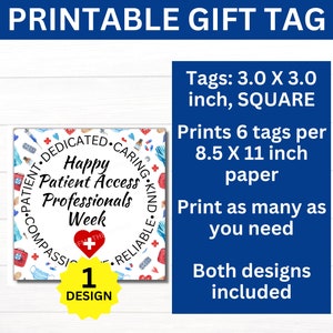 Patient Access Week Printable Bundle, Patient Access Professionals Week ...