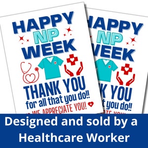 Nurse Practitioner Week Printable Poster, Happy NP Week Sign, Nurse ...