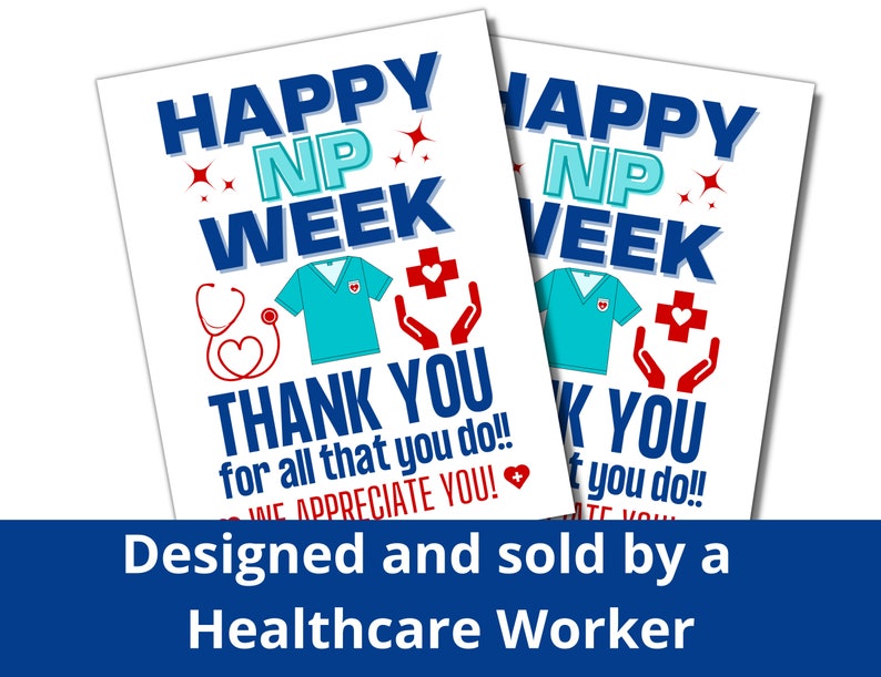 Nurse Practitioner Week Printable Poster, Happy NP Week Sign, Nurse ...