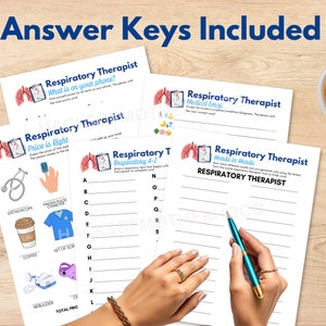 Respiratory Therapist Printable Game Bundle, Medical Games, RT Week ...
