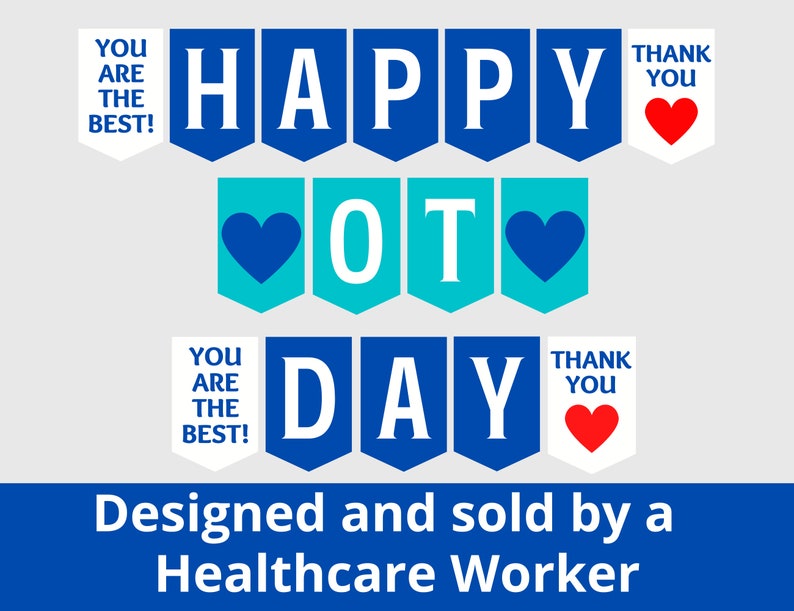 Occupation Therapy Day Printable Sign Happy OT Day Banner - Etsy