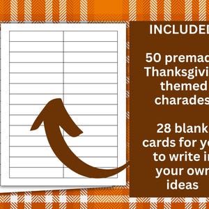 Thanksgiving Party Printable Game, Thanksgiving Charade, Thanksgiving ...