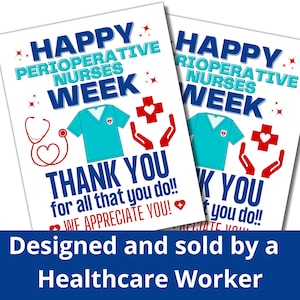Perioperative Nurses Week Printable Poster, Perioperative Nurse Week ...
