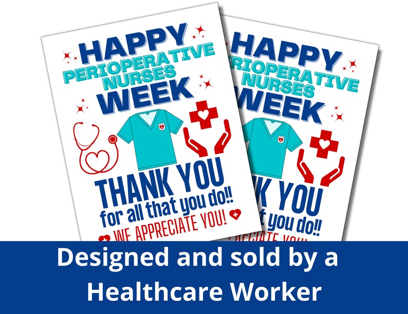 Perioperative Nurses Week Printable Poster, Perioperative Nurse Week ...