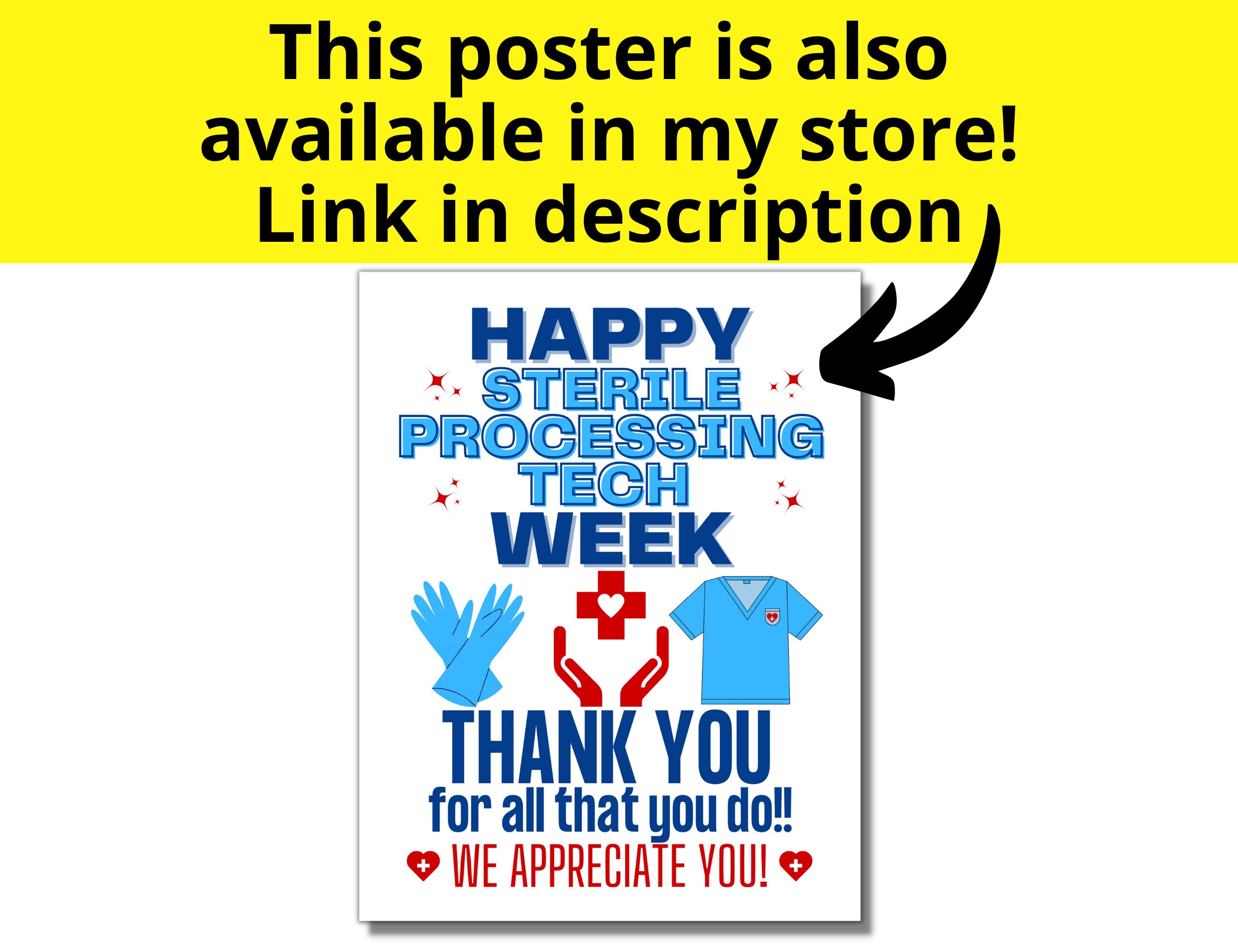 Sterile Processing Tech Week Printable Gift Tags, SPD Tech Week ...
